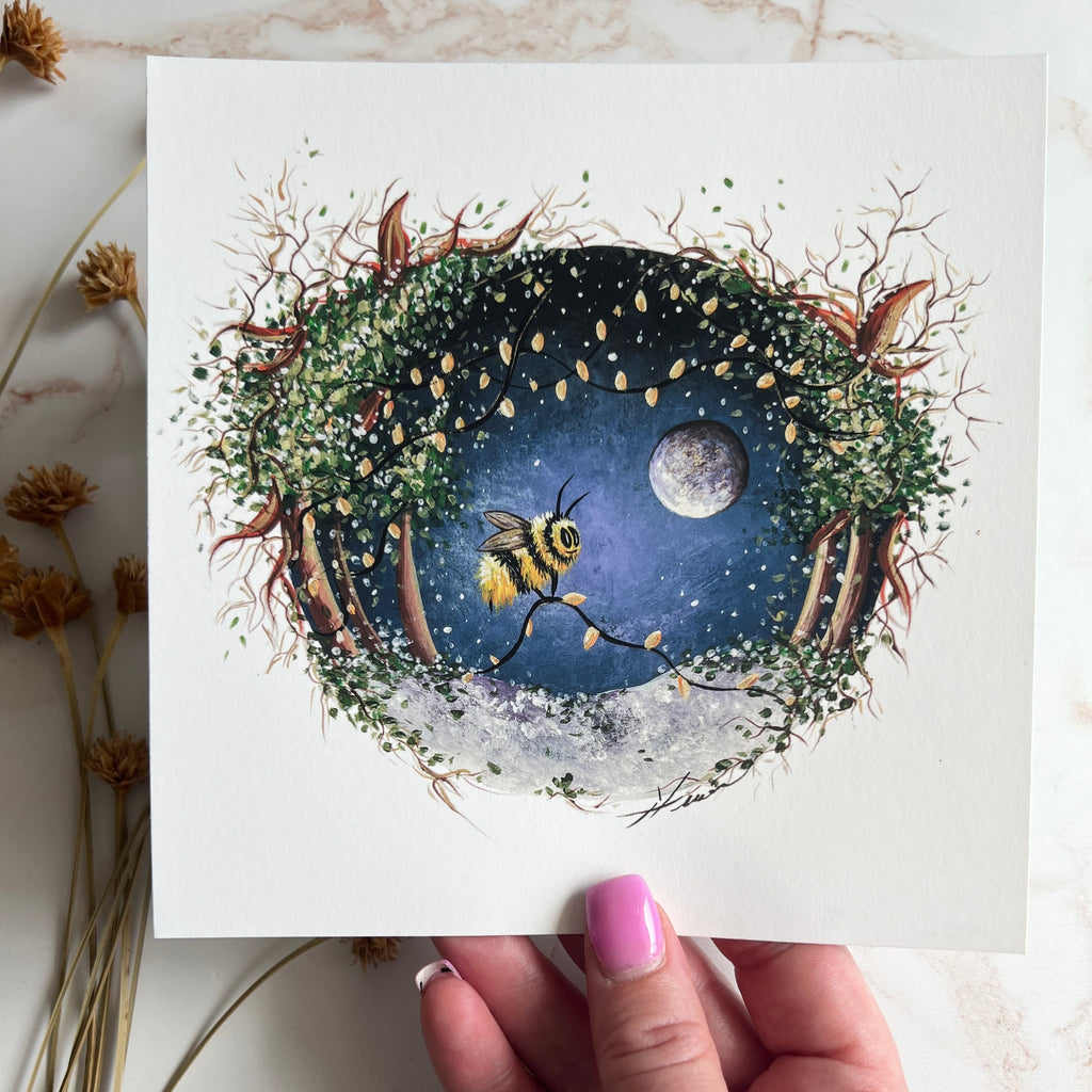 "The Holiday Bee", print – Baby Jess Art